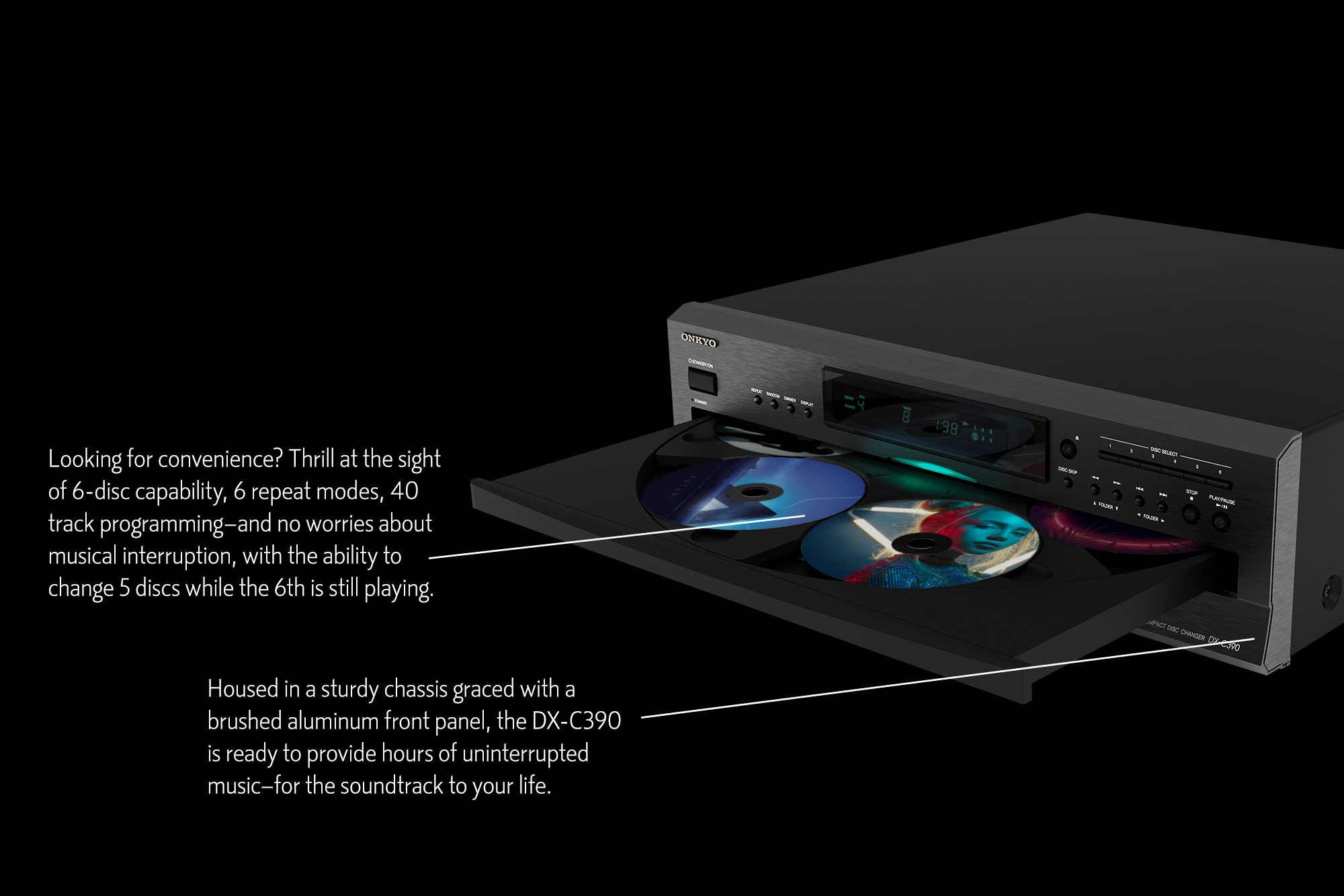Onkyo DX-C390 6-Disc CD Player | Klipsch
